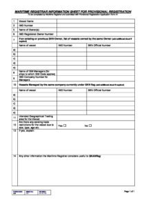 Form A24 – Maritime Registrar Information Sheet – The Government of St ...