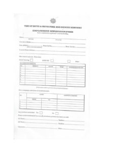 Employment Application Form – The Government of St. Kitts and Nevis